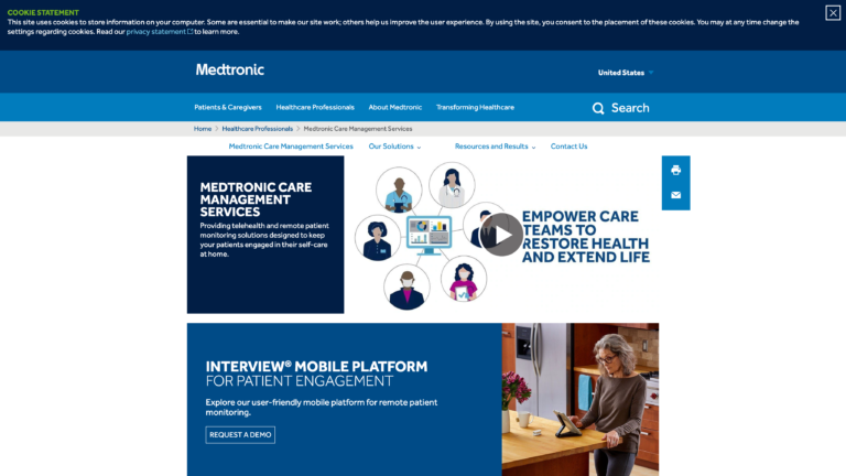 Medtronic Website – Andrew Balgord M.A.